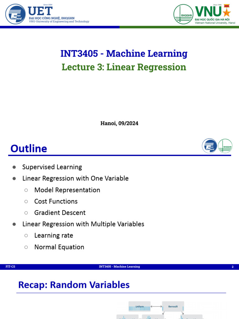 Machine Learning: Linear Regression | PDF | Machine Learning ...
