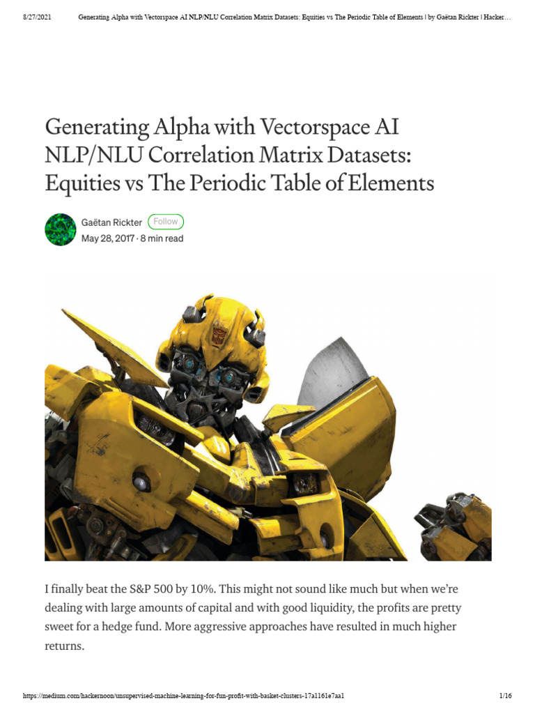 generate alpha | PDF | Principal Component Analysis | Artificial Intelligence