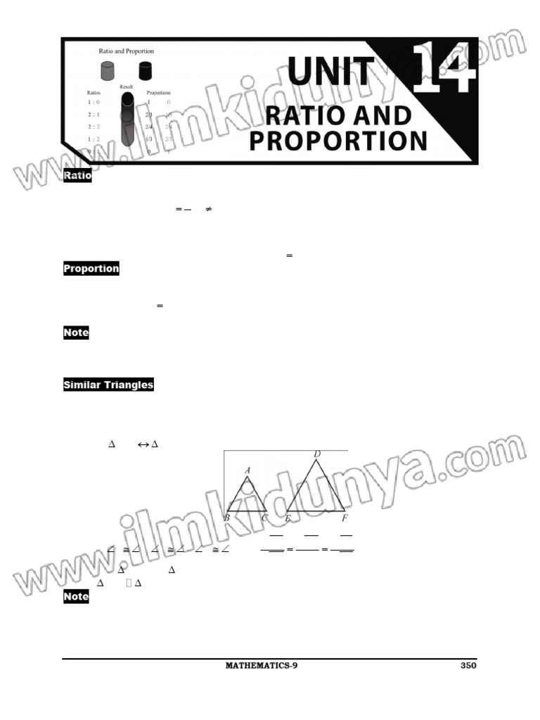 9th Class Maths Notes Ch 14 Pdf Triangle Elementary Mathematics 1079