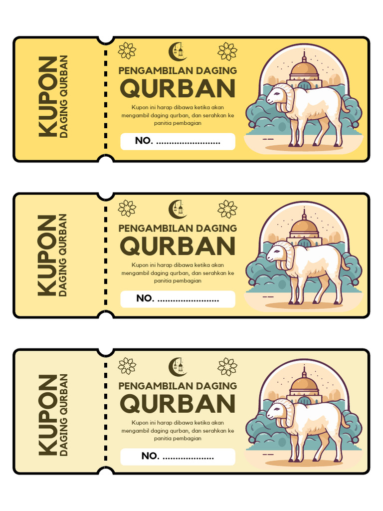 Kupon Daging Qurban | PDF