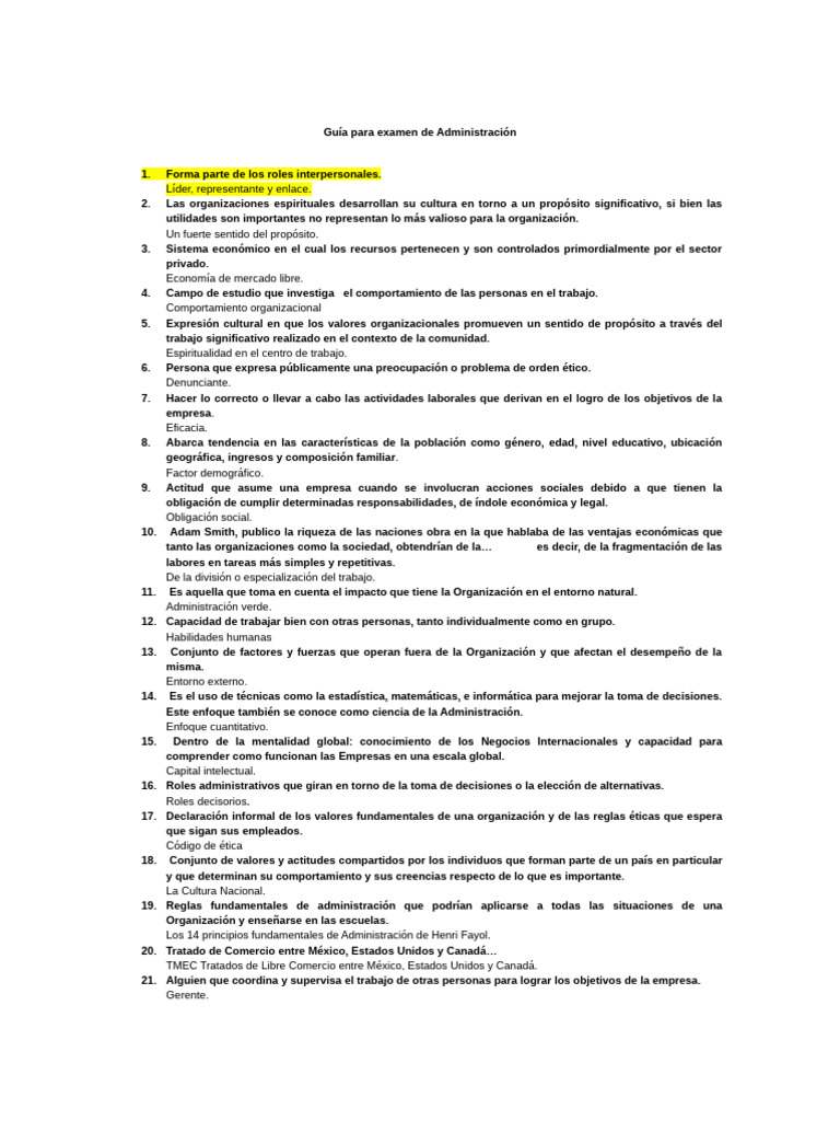 Guia de Principios Básicos de Administración | PDF | Business | Comportamiento