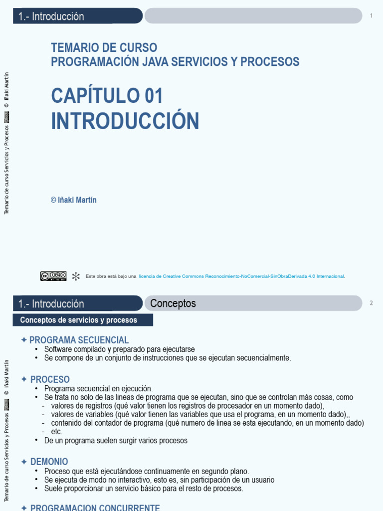 Tema1 Procesos 01 Introduccion | PDF | Proceso (Computación) | Programación