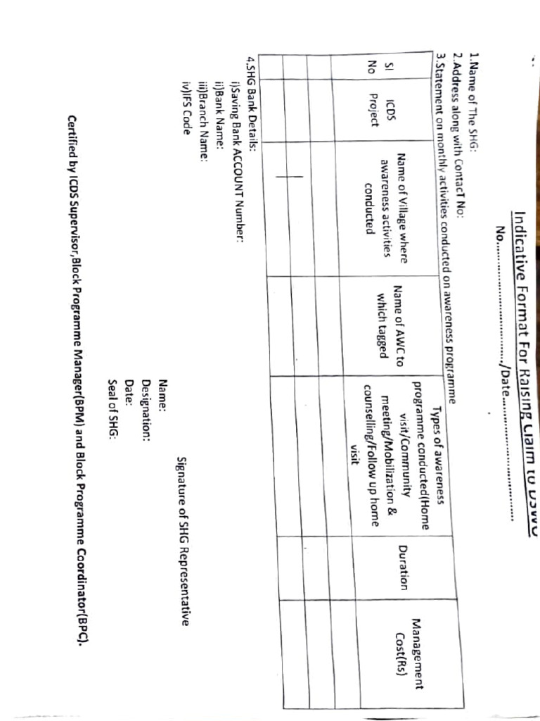 AWW Application Form Guidelines | PDF