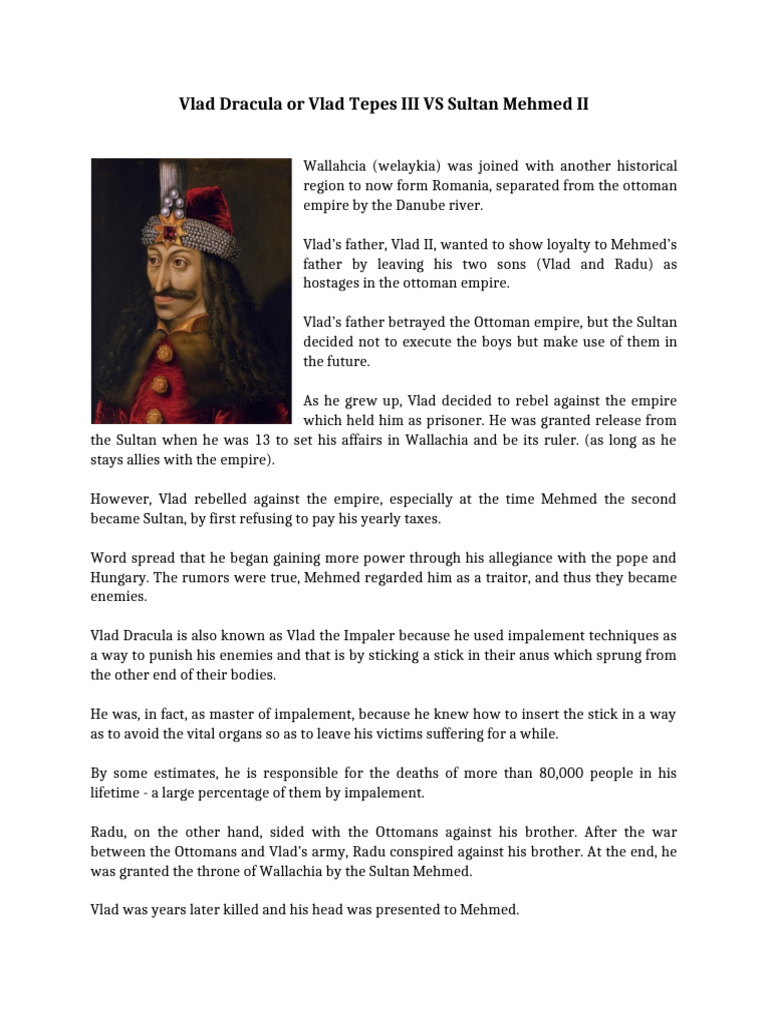 Vlad Vs Mehmed | PDF