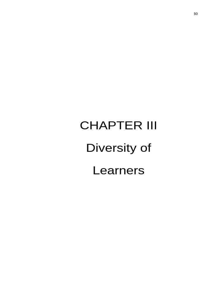 FS 1-CHAPTER III | PDF | Differentiated Instruction | Teachers