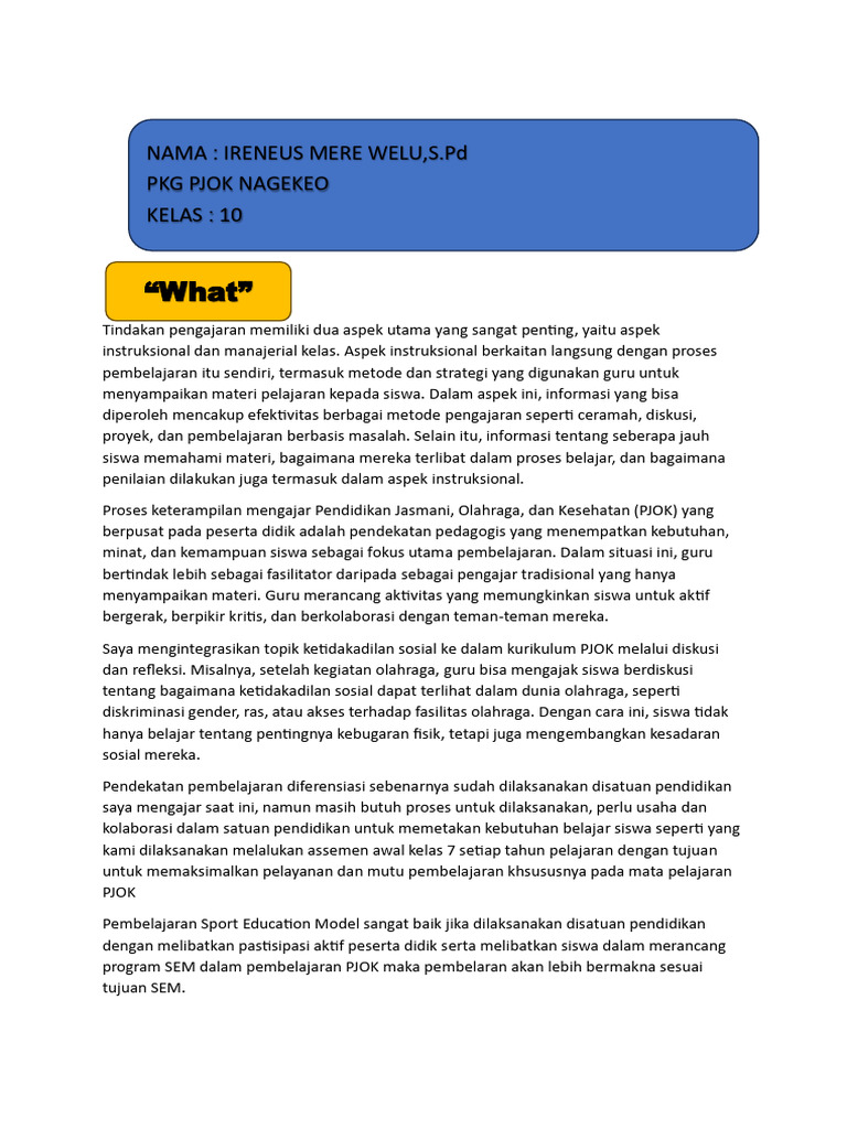 Tugas Refleksi - Iren | PDF