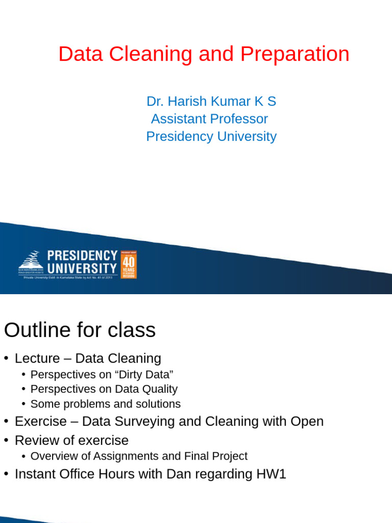 DHV MODEL 1.2 Data Cleaning | PDF | Data | Data Quality