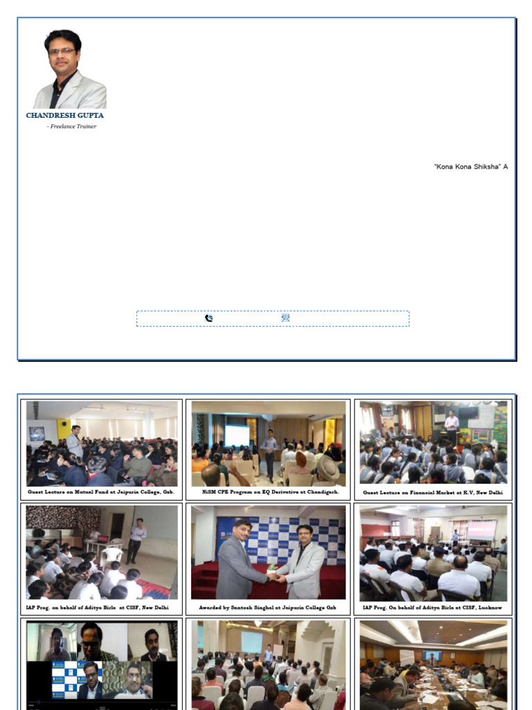 Chandresh Profile Feb 2024 | PDF | Financial Economics | Corporations