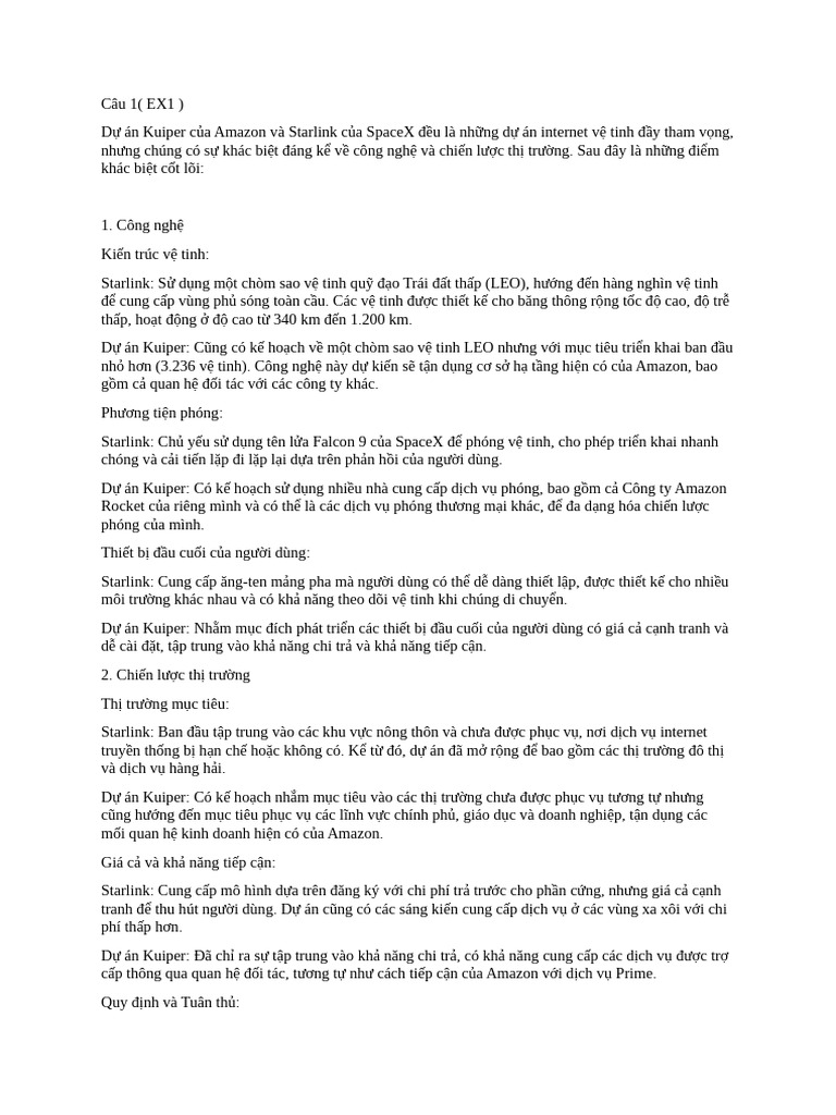 Câu 1 2 EX1 | PDF