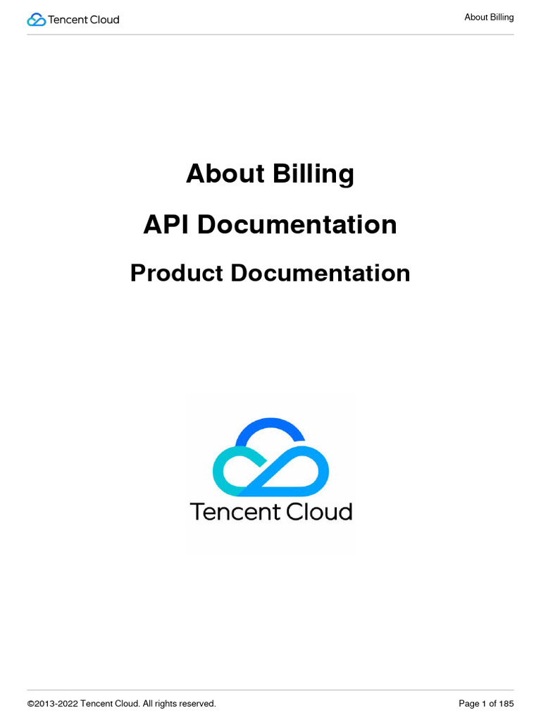 Tencent-Cloud 555 19168 en | PDF | Cloud Computing | Parameter (Computer Programming)