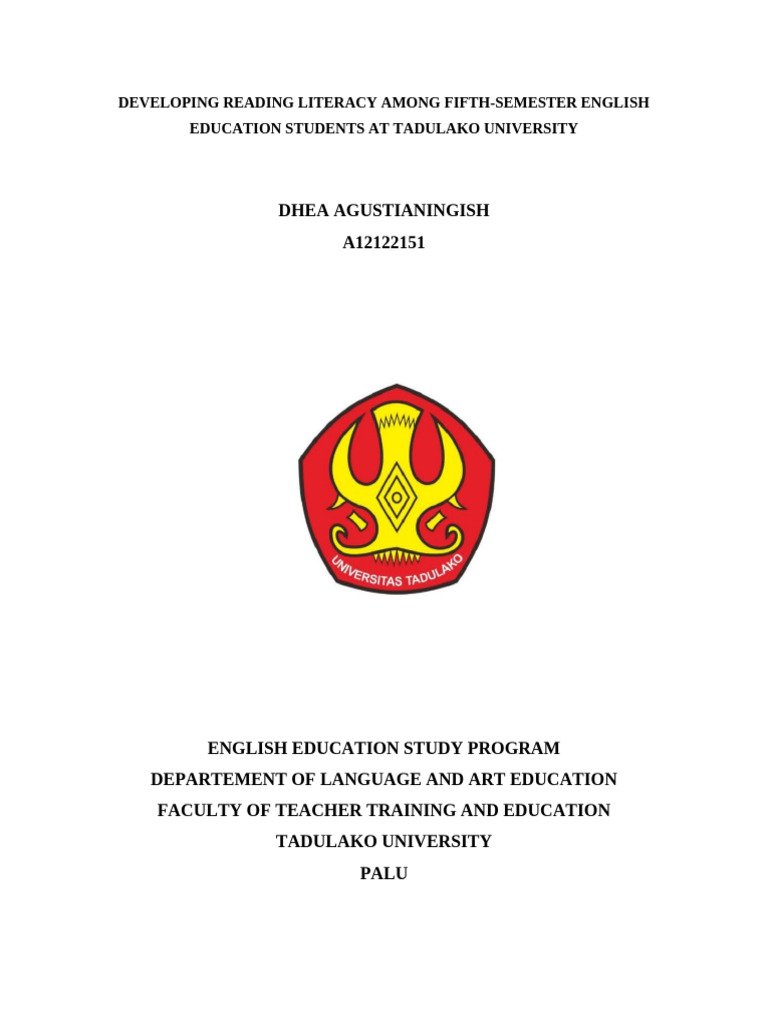 Developing Reading Literacy Among Fifth | PDF | Language Arts & Discipline | Foreign Language ...