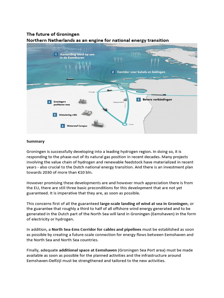 The Future of Groningen ENG | PDF | Sustainable Energy | Hydrogen