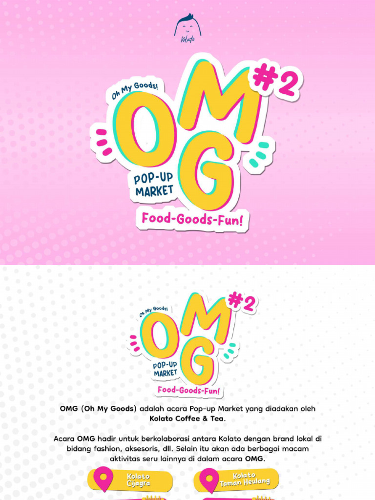 Proposal Sponsorship OMG Pop Up Market #2 | PDF