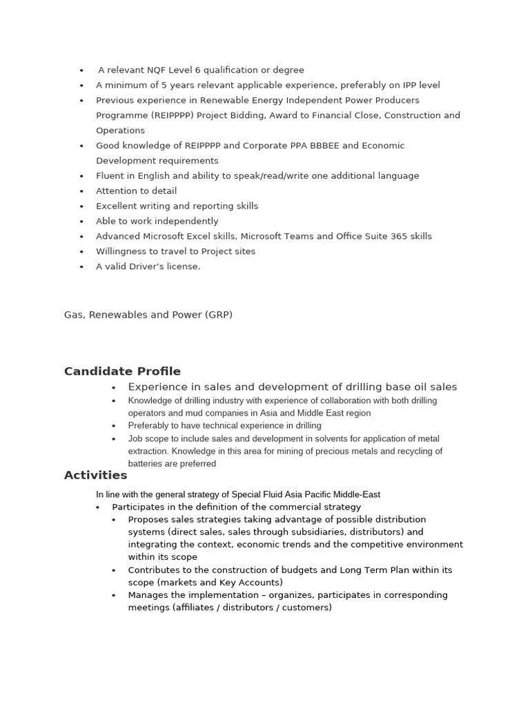 A Relevant NQF Level 6 Qualification or Degree | PDF | Business | Oil Well