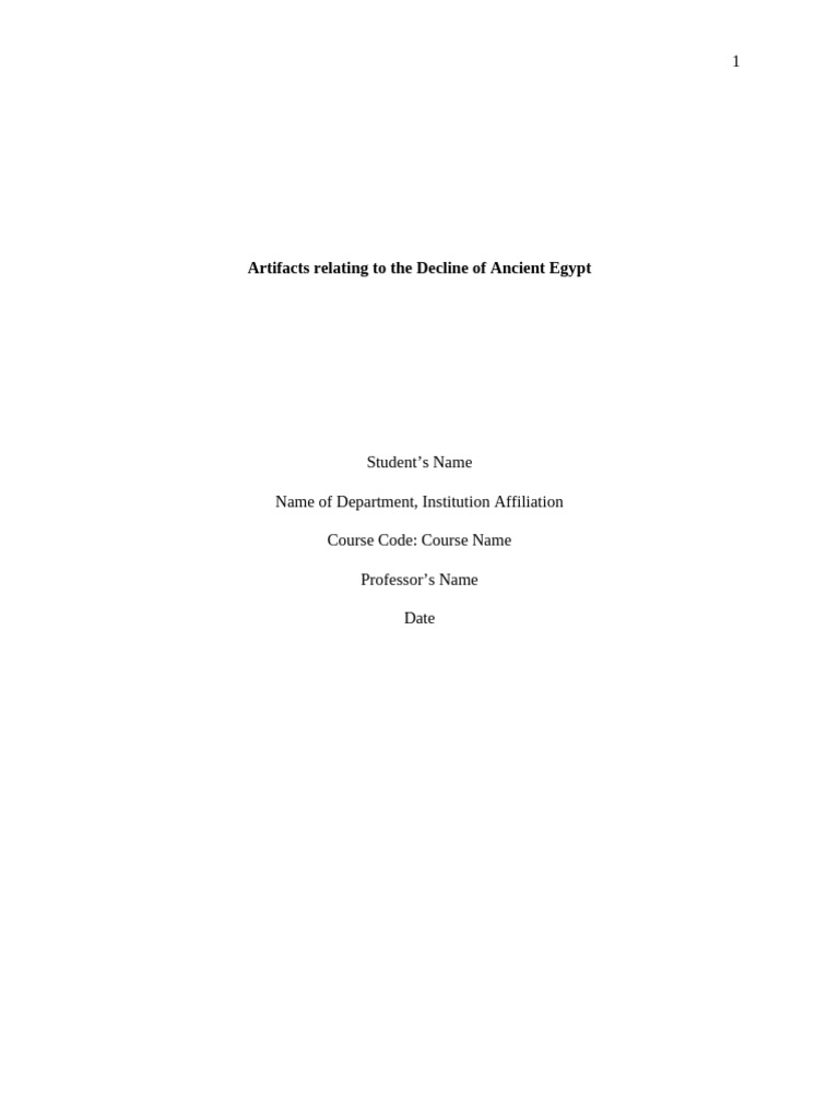 Decline of Ancient Egypt | PDF | Ancient Egypt