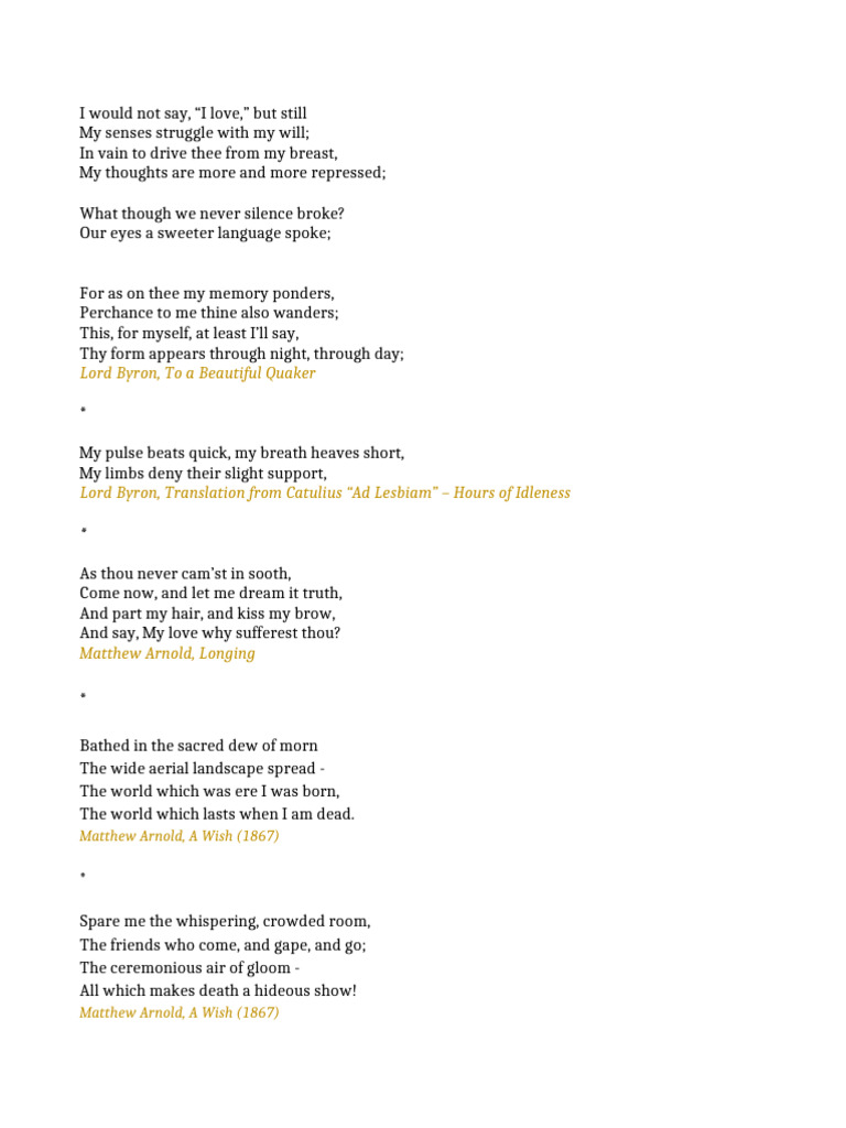 Poetic references | PDF