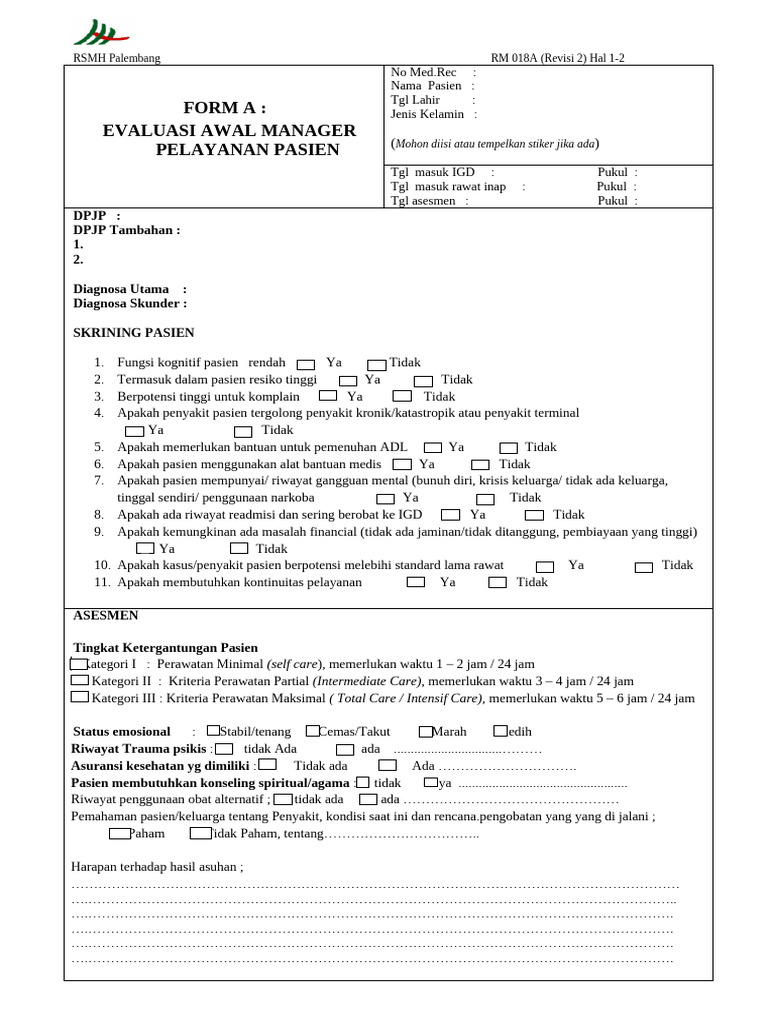 Form A MPP | PDF