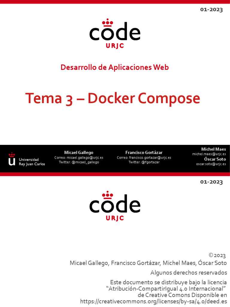 Tema 3 Docker Compose V3 Pdf Aplicación Movil Informática