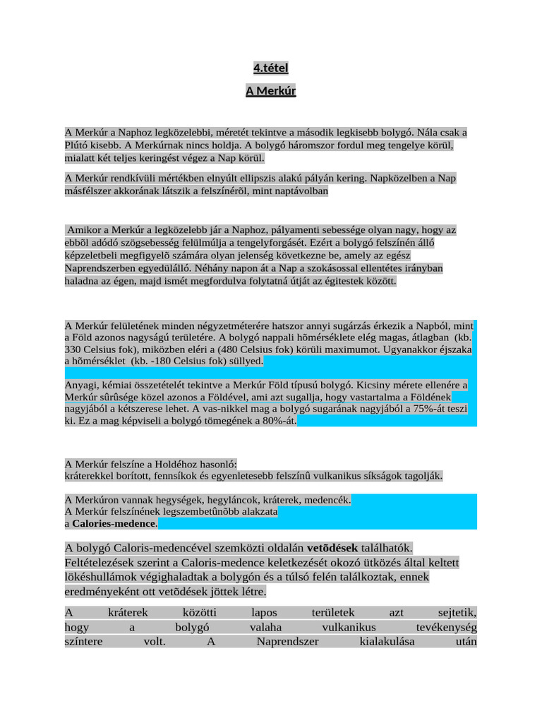 4 Tétel | PDF