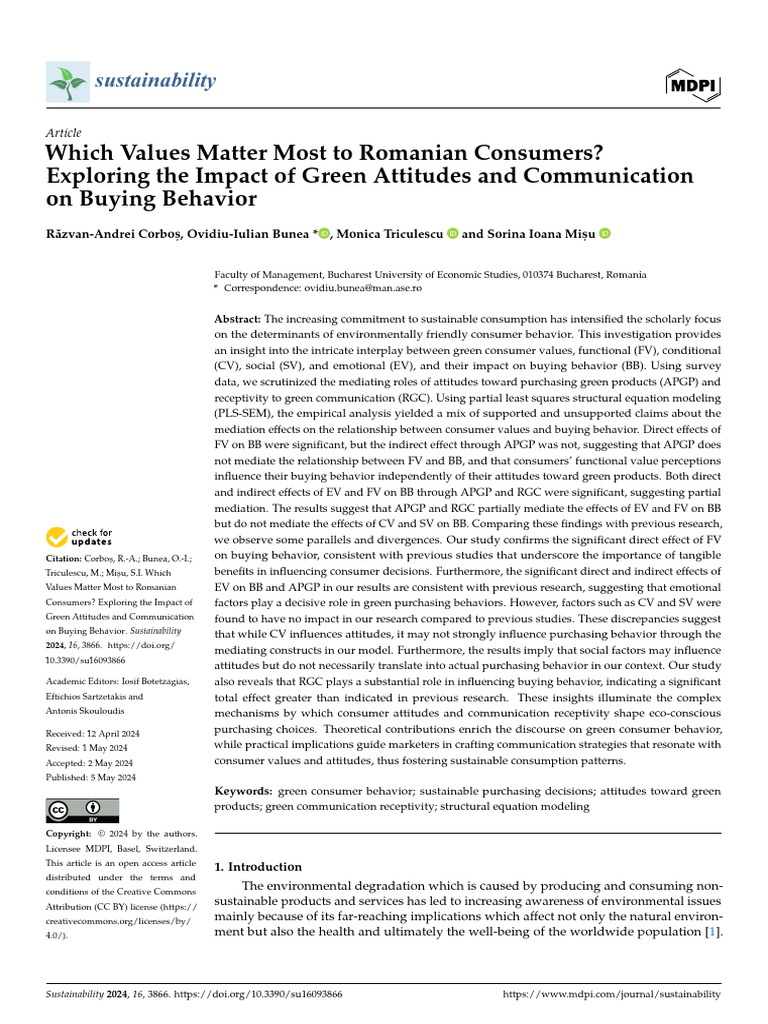 Which Values Matter Most To Ro | PDF | Consumer Behaviour | Behavior