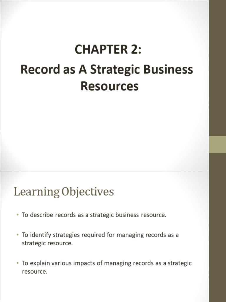 Managing Records as Strategic Resources | PDF | Records Management ...