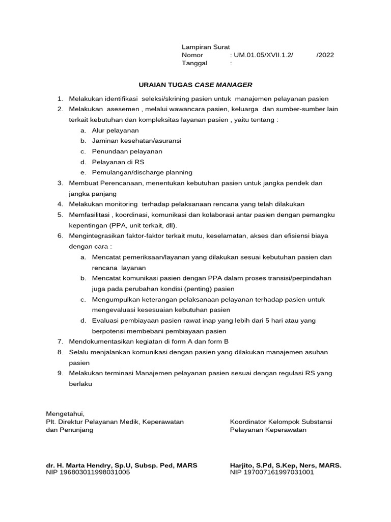 Uraian Tugas MPP | PDF