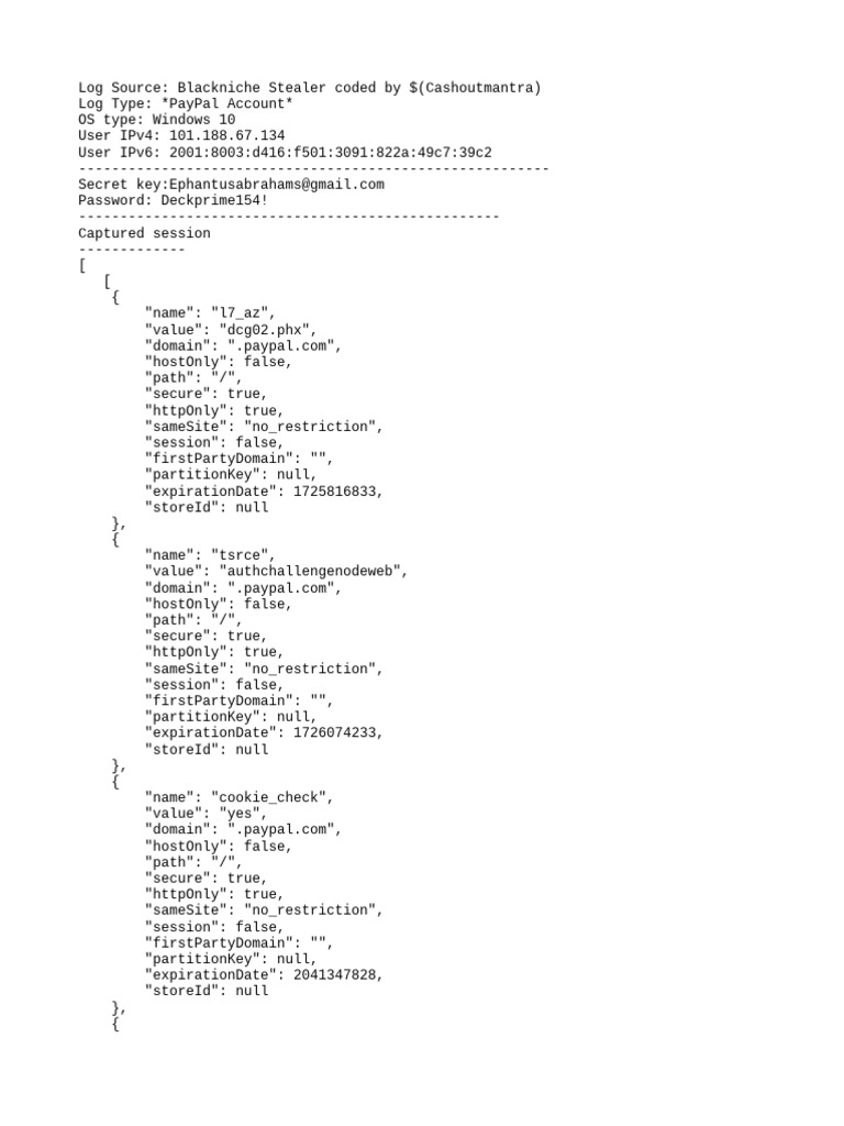paypal | PDF | Http Cookie | Computing