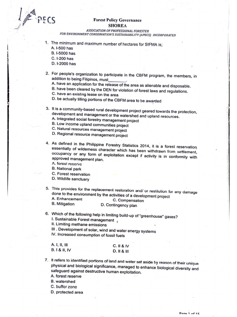 Apecs FGSF 2023 Shorea | PDF