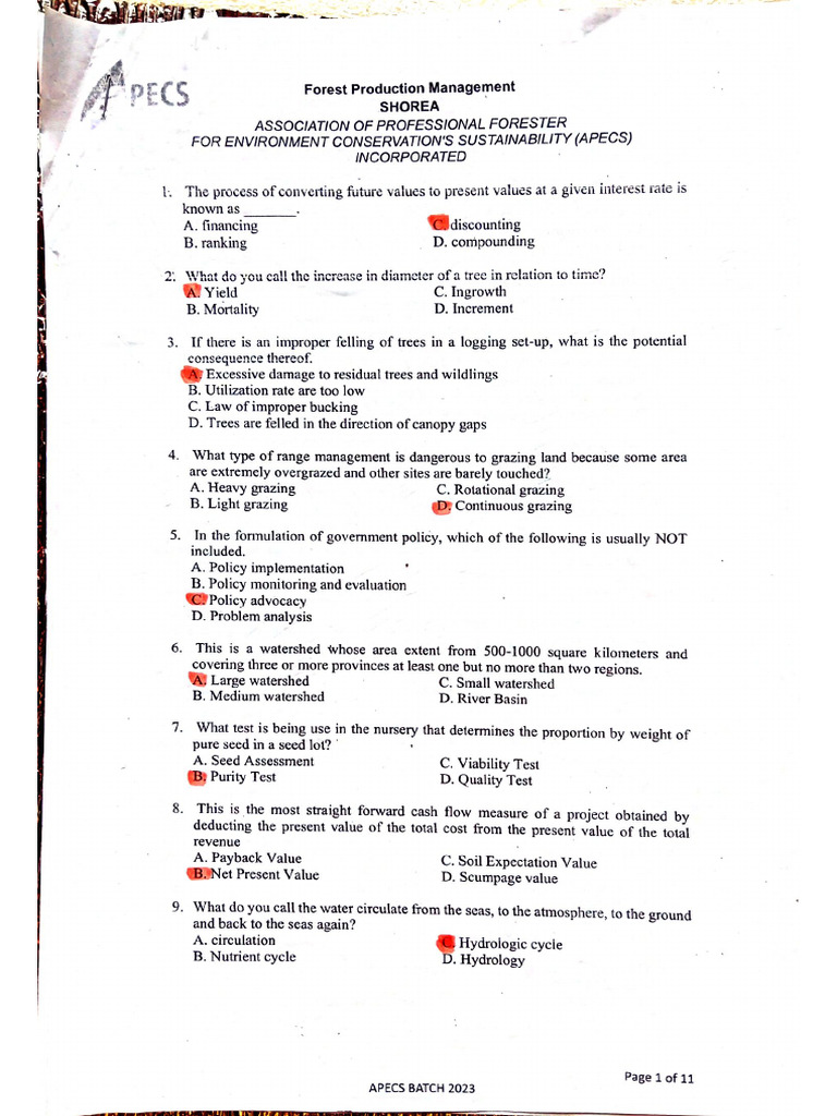 Apecs FPM 2023 Shorea | PDF