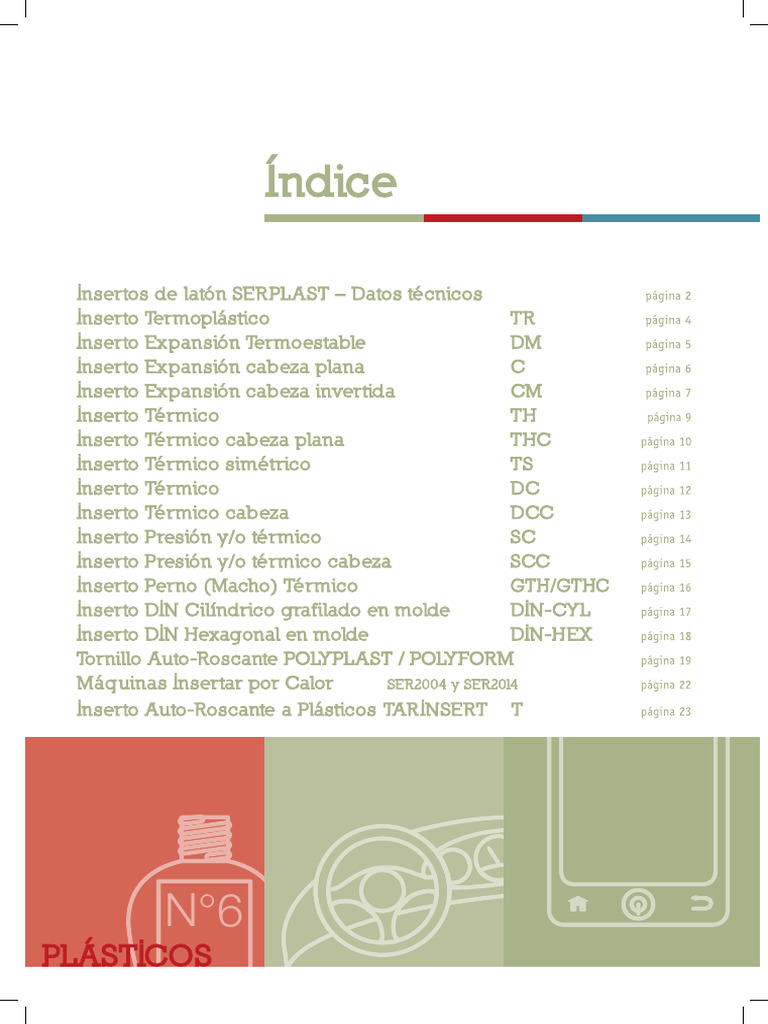Insertos para Plastico SIMAF-SERPLAST | PDF