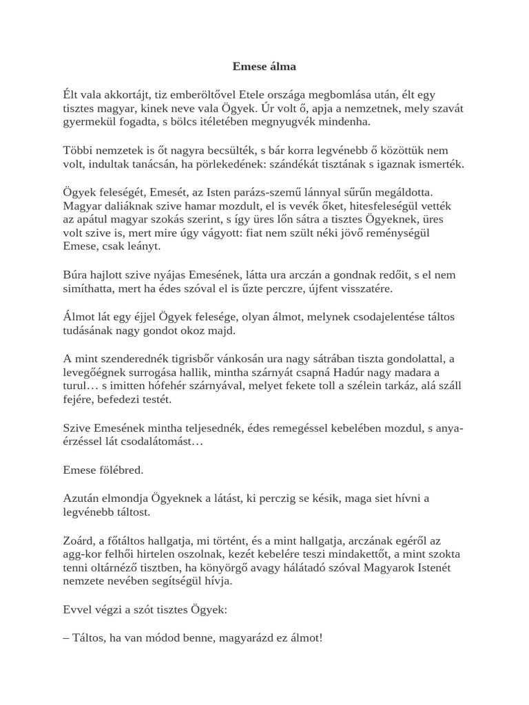 Emese Álma | PDF