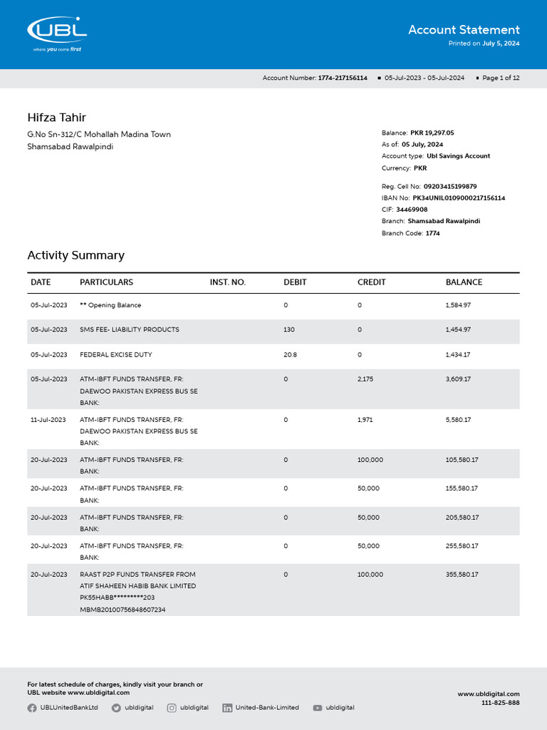 Ubl Test Data Recovery | PDF | Banks | Debit Card