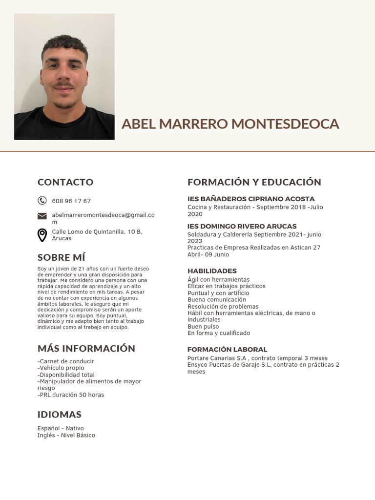 Currículum Abel | PDF