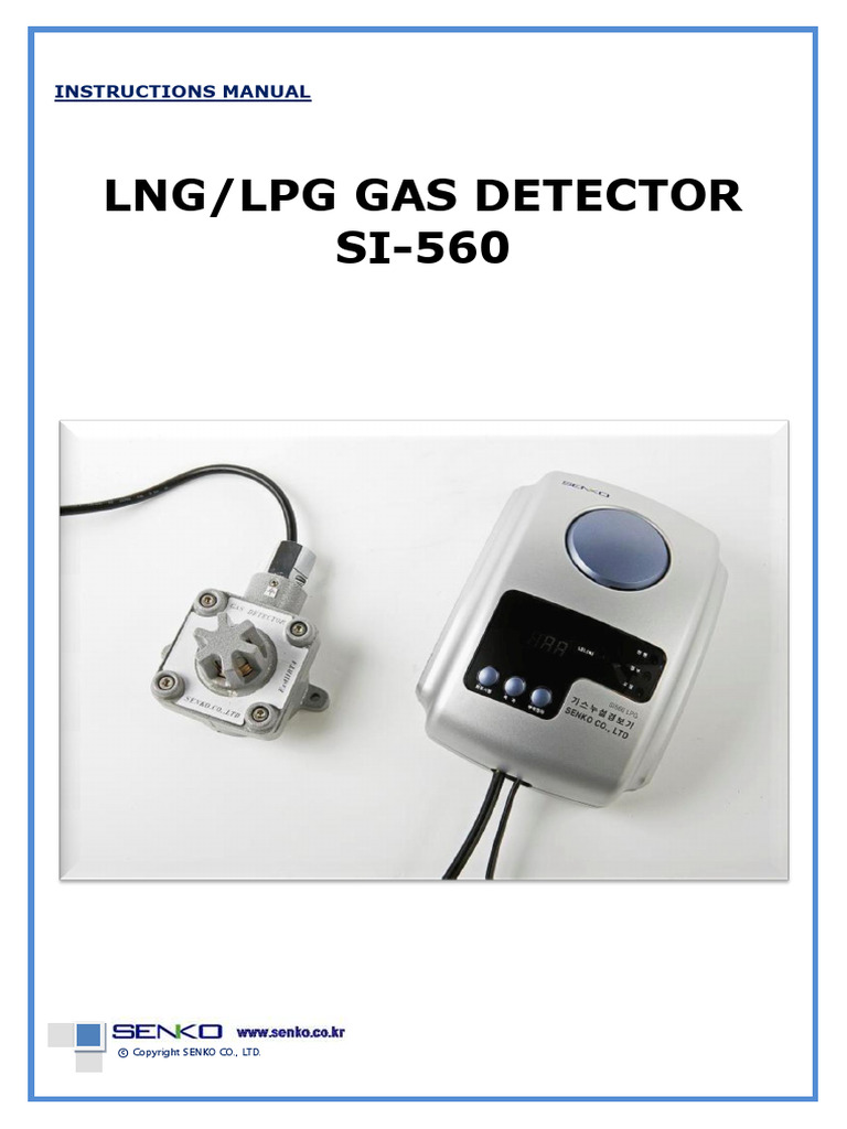 LPG Gas Detector Installation Manual | PDF | Instrumentation | Sensor