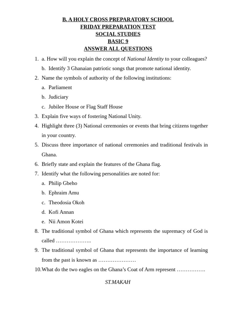 Social Studies Trial Questions | PDF