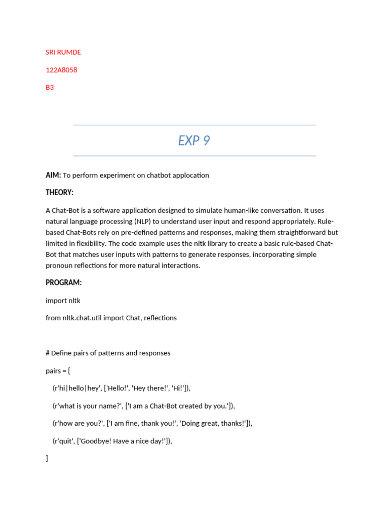 Ai Exp9 | PDF | Computers