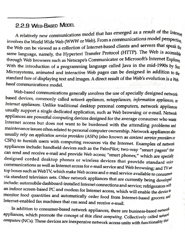 Web Based Model - DCN | PDF