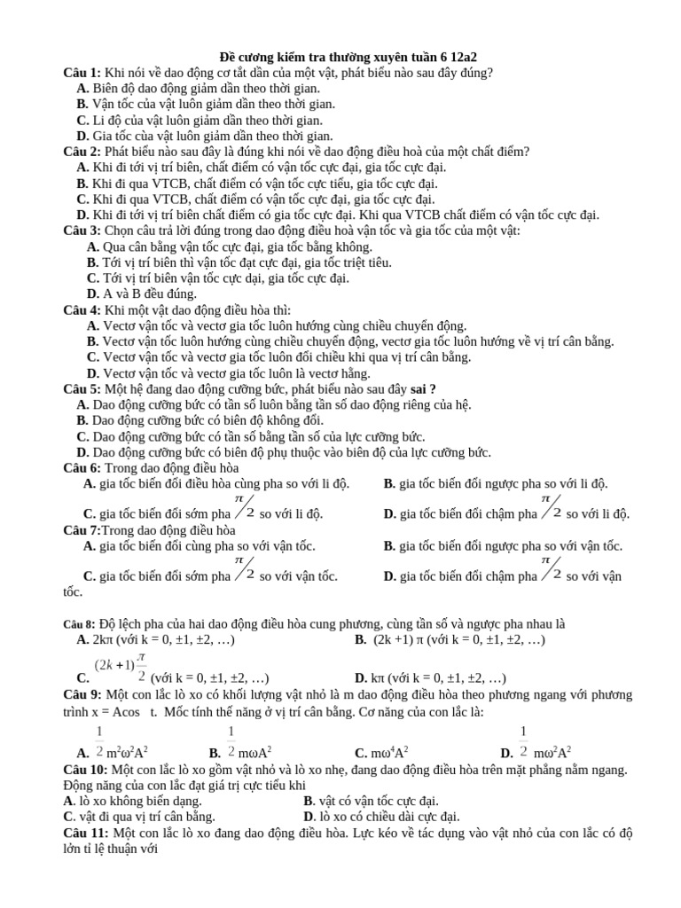 Đề-cương-kiểm-tra-thường-xuyên-tuần-6-12a2 | PDF