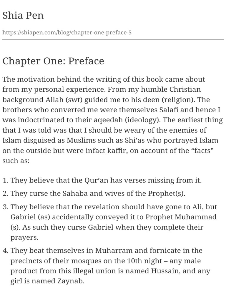 Shia Pen+ | PDF | Shia Islam | Salafi Movement