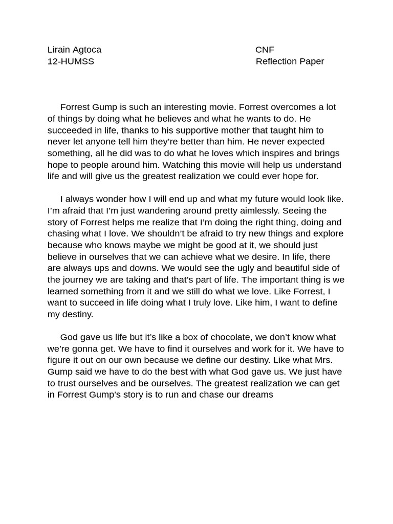 CNF Reflection - Google Drive | PDF