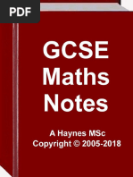 GED Mathematical Reasoning Formulas | PDF | Area | Triangle