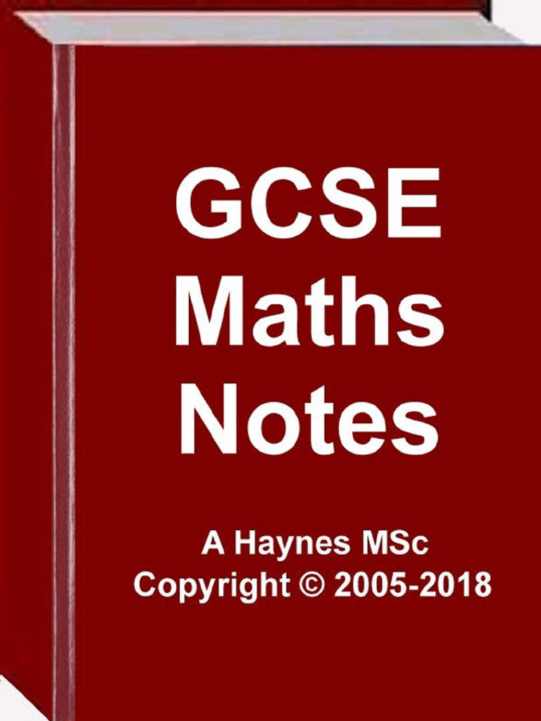 GCSE Maths Notes by Haynes, A | PDF | Numbers | Percentage