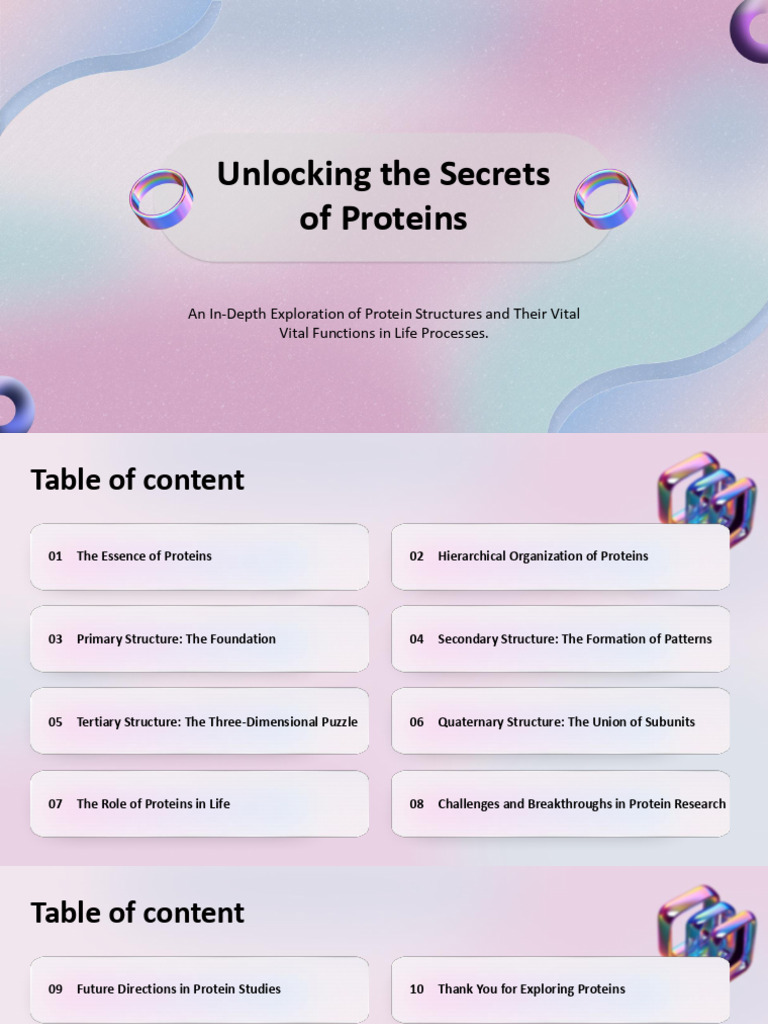 Unlocking The Secrets of Proteins | PDF | Proteins | Protein Structure