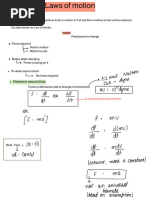 Class 11 Physics Laws of Motion Notes | PDF