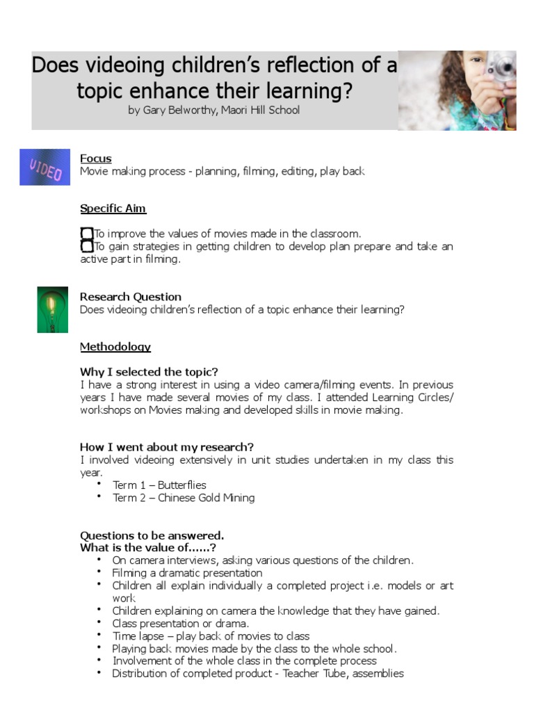 Videoing Student Reflections | Download Free PDF | Butterfly | Classroom
