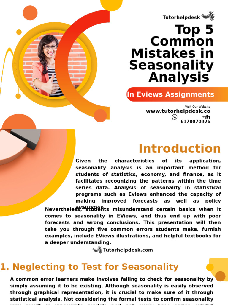 Top 5 Common Mistakes in Seasonality Analysis: Eviews Assignment Guide ...