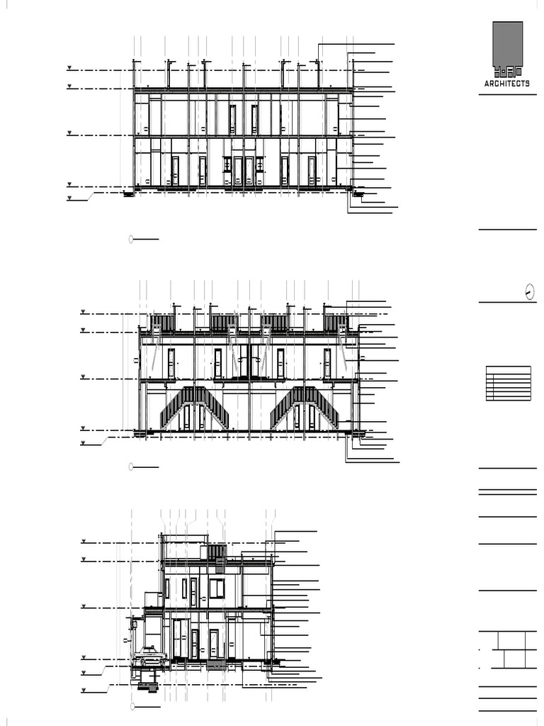 Townhouse Architectural Sections and Levels | PDF | Building Materials ...