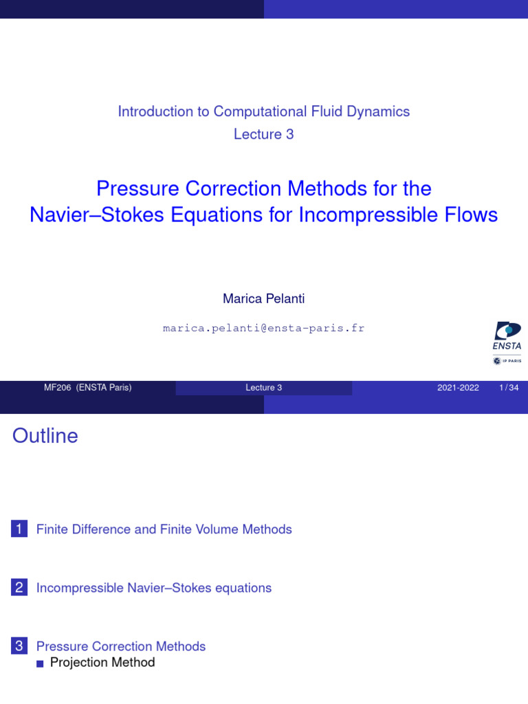 MF 206 A22 Lect 3 | PDF | Fluid Dynamics | Navier–Stokes Equations