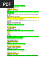 (Tổng quan Internet & E-Learning) Đáp án Luyện tập trắc nghiệm 2 | PDF