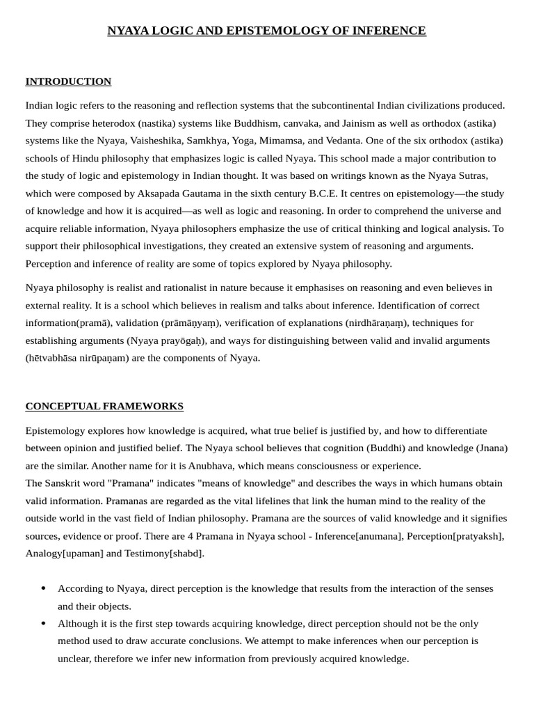 LLA[NYAYA] | PDF | Logic | Inference